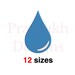 One Drop Water Embroidery Design. Water Droplet Embroidery Design ...