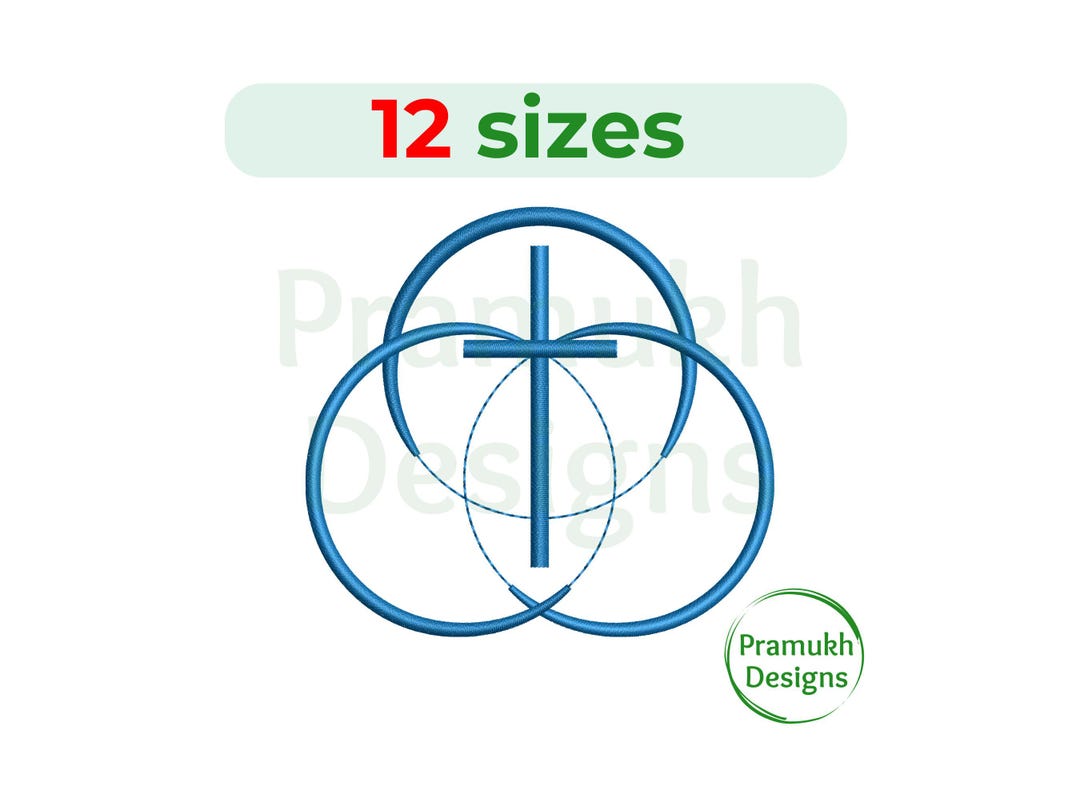 Global Methodist Church Cross Embroidery Design (2–7.5 Inch) – Machine ...