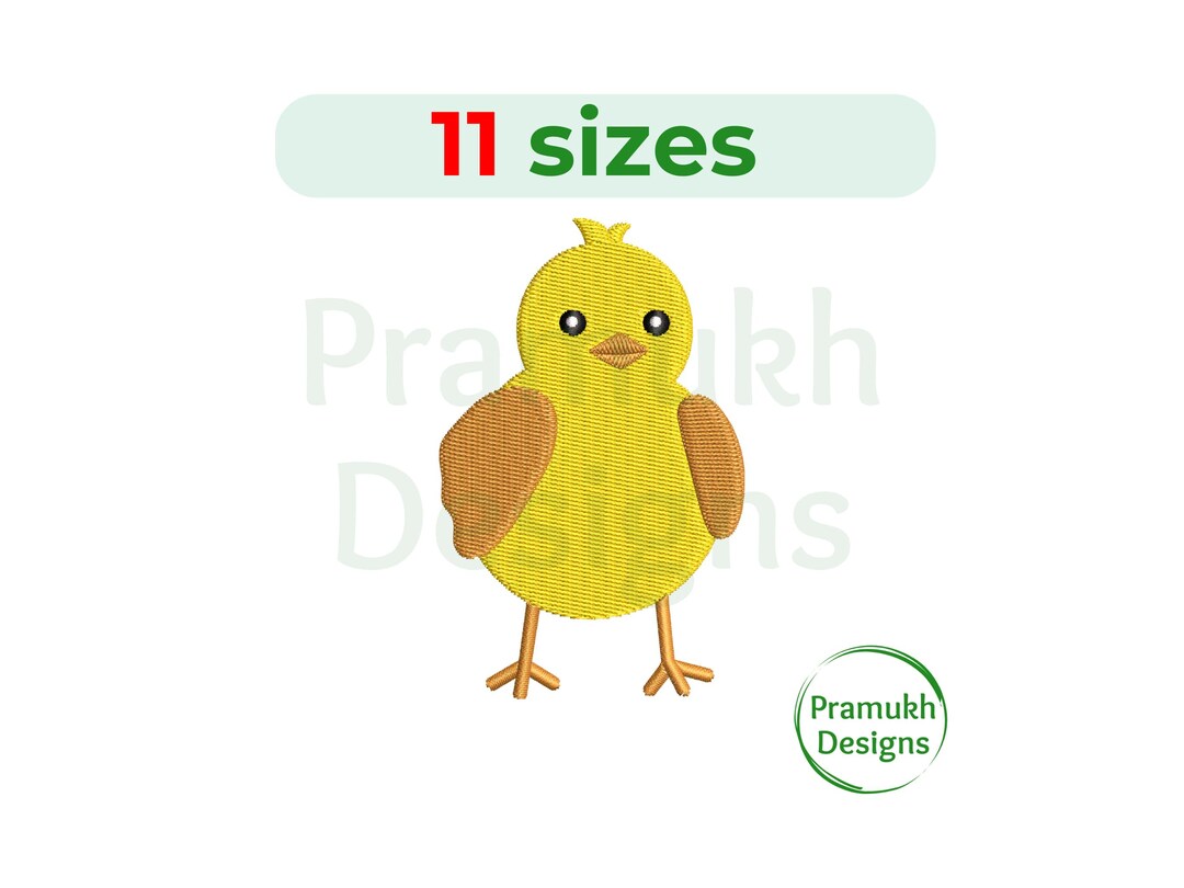 Baby Chick Embroidery Design. Baby Chick Mini Design. Baby Chick ...