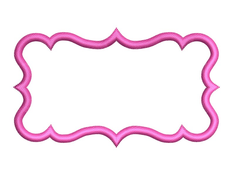 Frame Applique Design. Embroidery Pattern Frame. Embroidery Applique ...