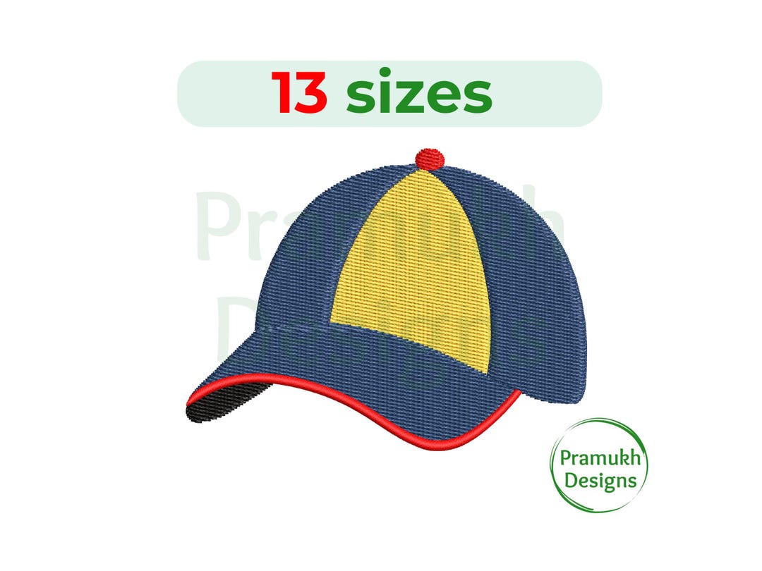Baseball Cap Embroidery Design. Baseball Cap Silhouette. Mini Baseball ...