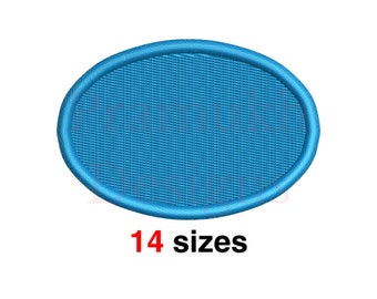 Oval Embroidery Design. Machine Embroidery Design. Mini Oval Embroidery ...