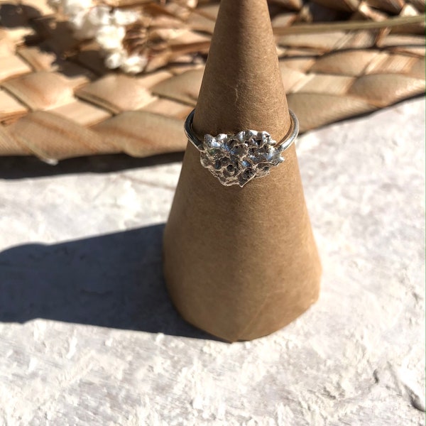Silver Nugget Ring - Etsy