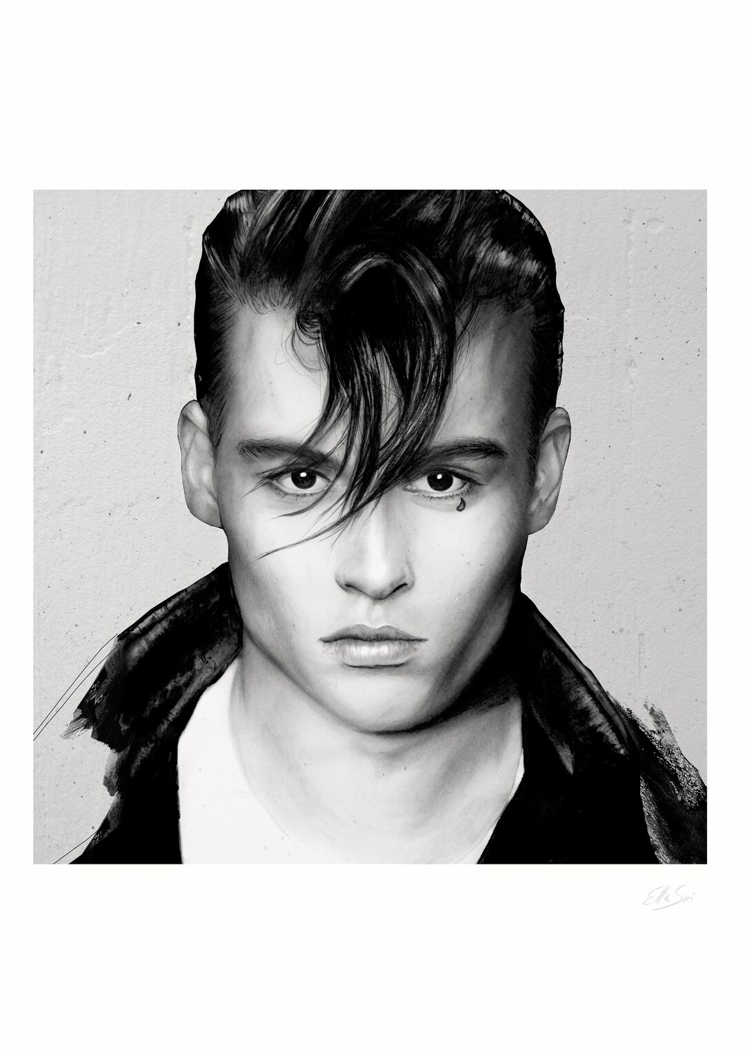 Drawing Johnny Depp Portrait A4 A5 Fine Art Print Signed Print Art ...