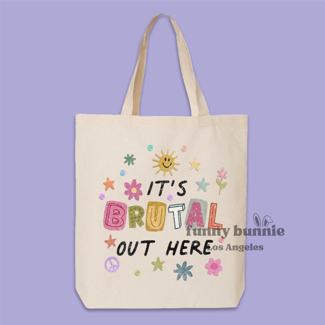 Olivia Rodrigo Brutal Canvas Tote Bag 100% Cotton Funny Aesthetic Y2K 2000's 90's TV Celebrity ...