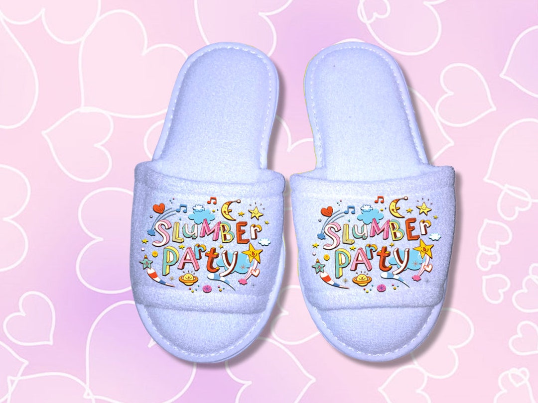 Slumber Party, Slumber Party Slippers, Kid and Adult Slippers, Slumber ...