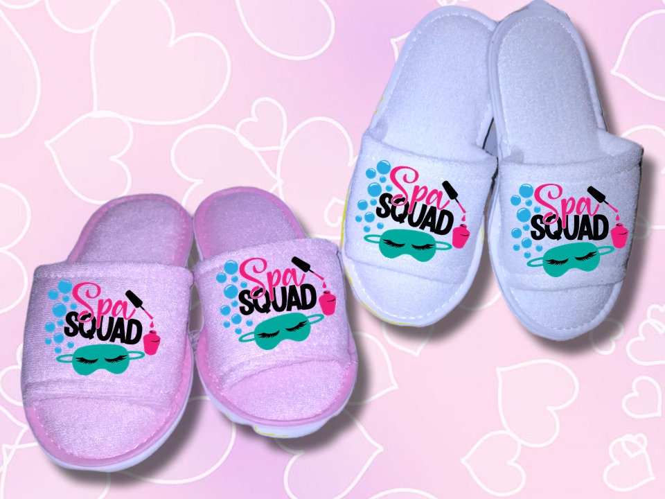 Spa Party Spa Party Slippers Kid and Adult Slippers Spa - Etsy