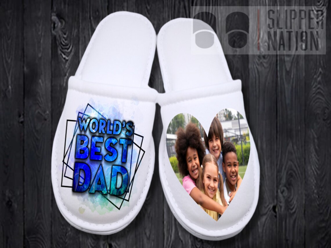 Father's Day Dad Dad Slippers Best Dad Ever Slippers | Etsy