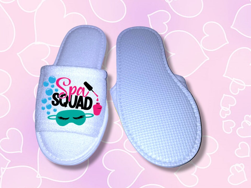Spa Party Spa Party Slippers Kid and Adult Slippers Spa - Etsy