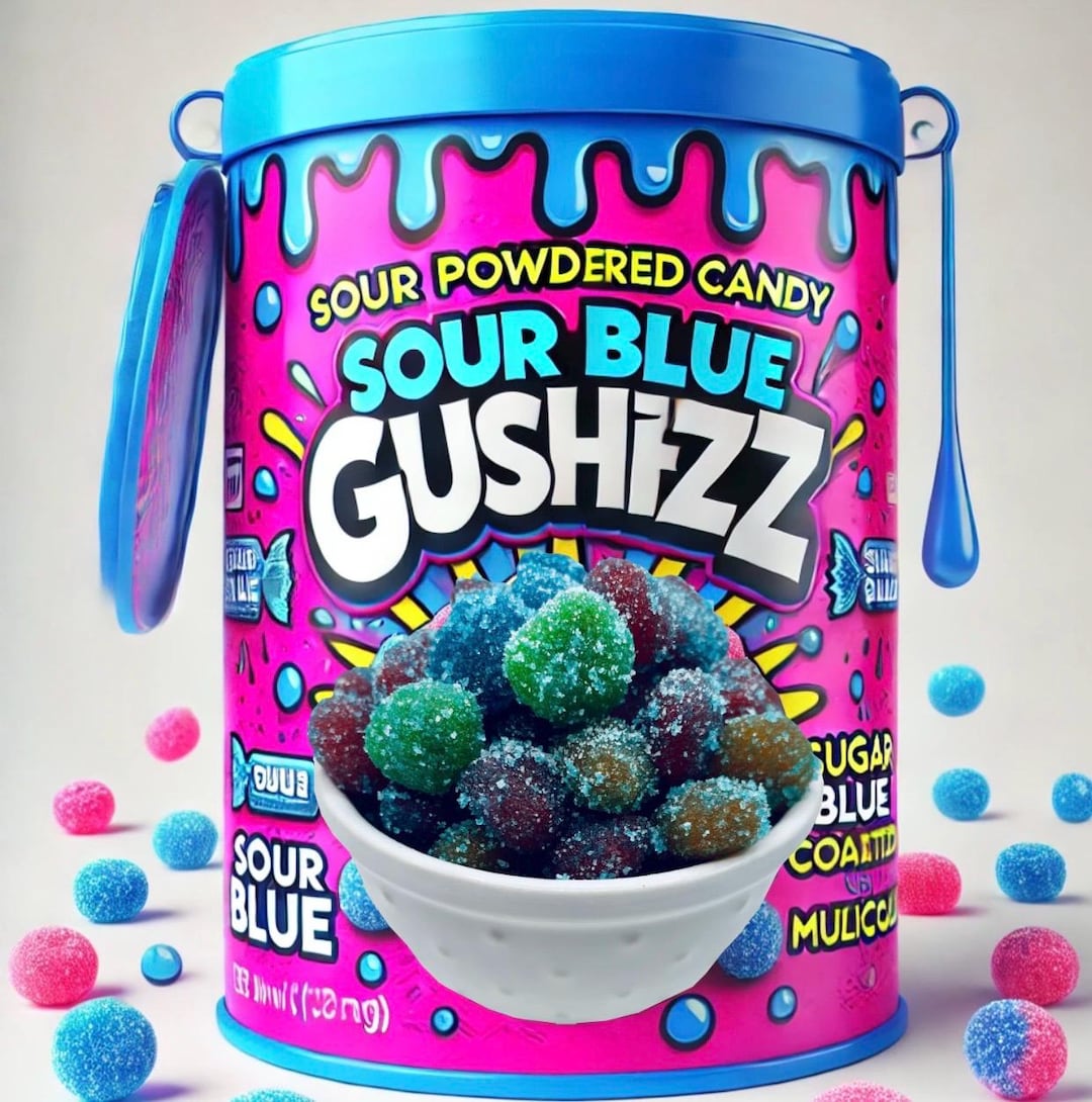 Viral Tik Tok Sour Candy Blue Raspberry Gushers Treat - Etsy