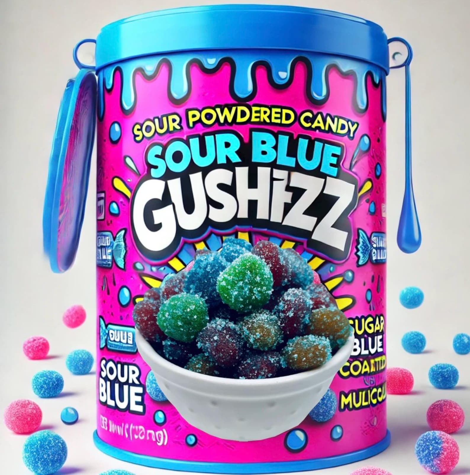 Viral Tik Tok Sour Candy Blue Raspberry Gushers Treat - Etsy