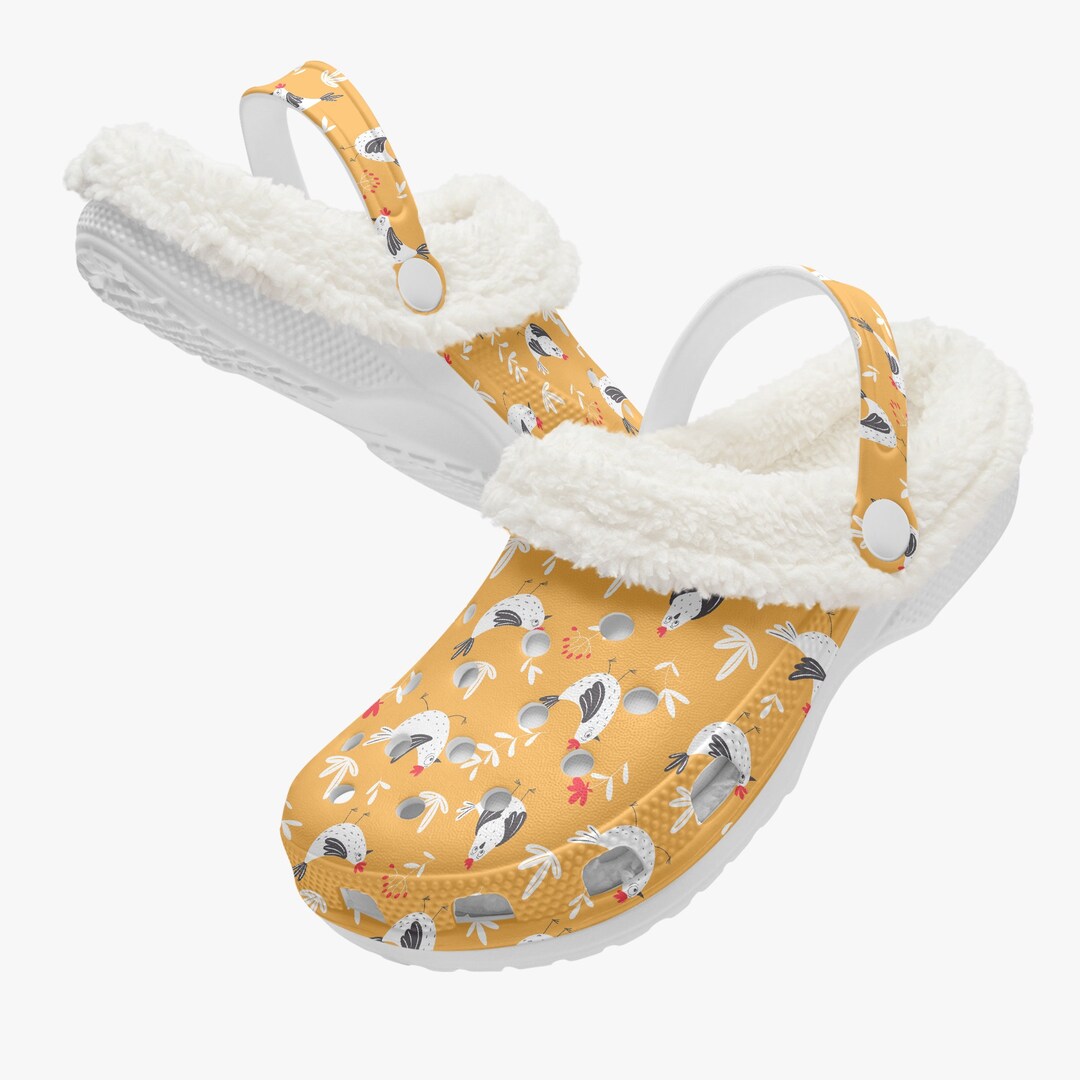 Funny Chicken Clogs Lined Farm Chicken Men's - Etsy