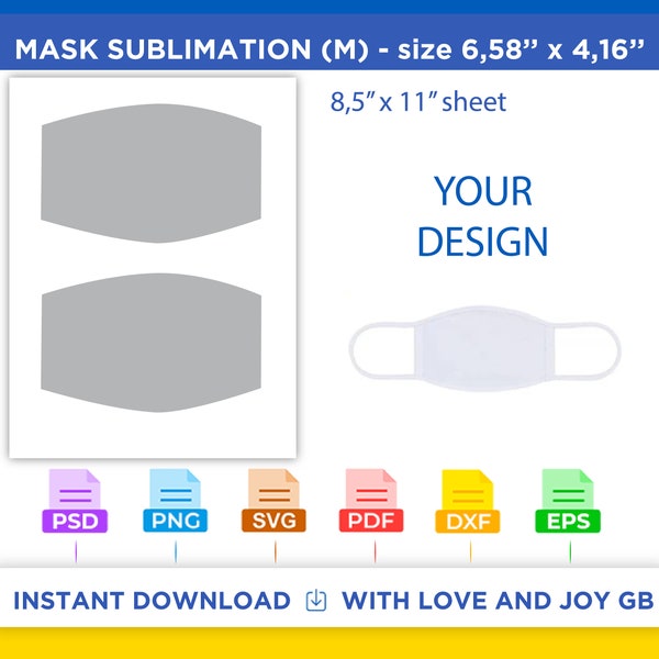 Face Mask Template - Etsy