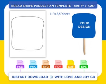 Bread Fan Template - Etsy