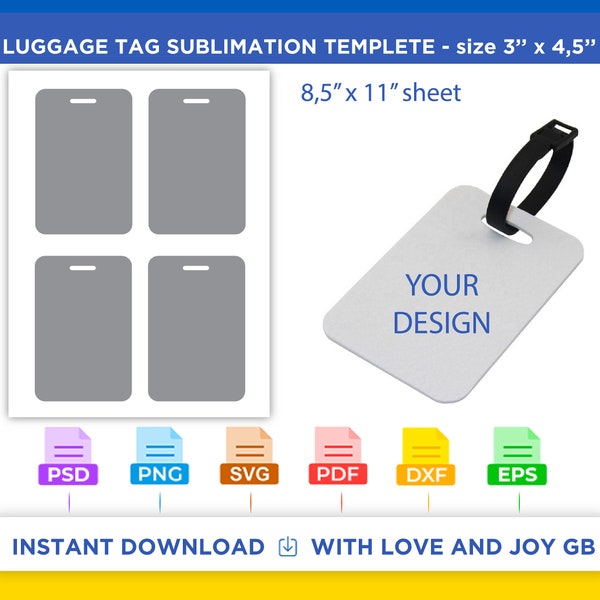 Luggage Label - Etsy