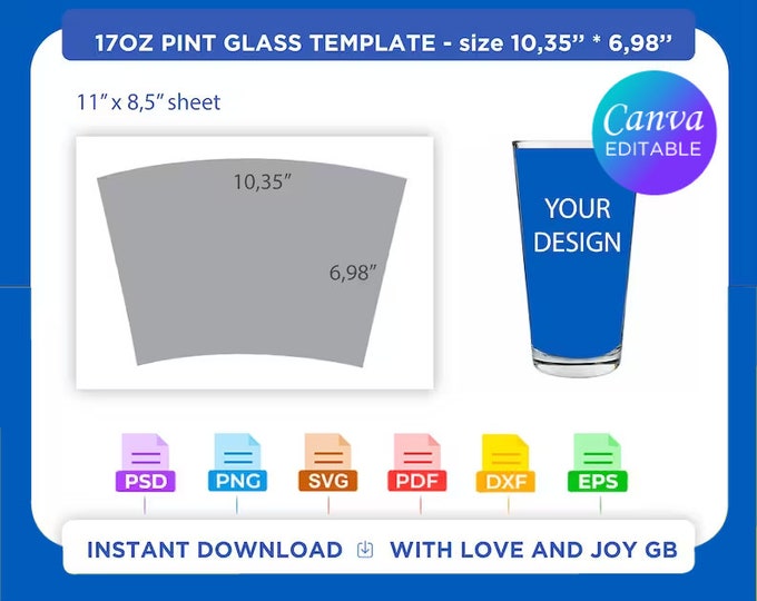 Shot Glass Template, Png, Svg, Pdf, Dxf, Eps, Diy, Gift, Wrapper, Label ...