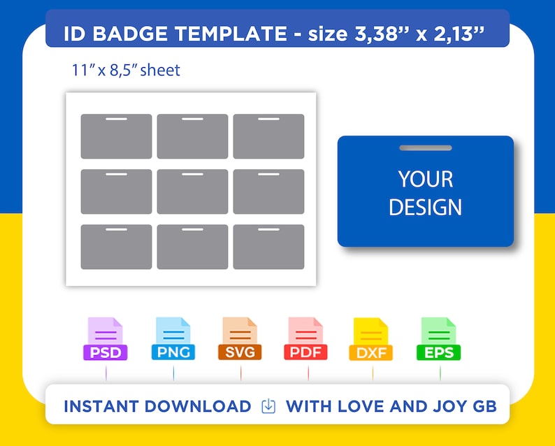 Hotel Room ID Badge Template Svg Png Dxf Eps Label - Etsy