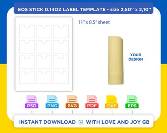 Eos Label Template - Etsy