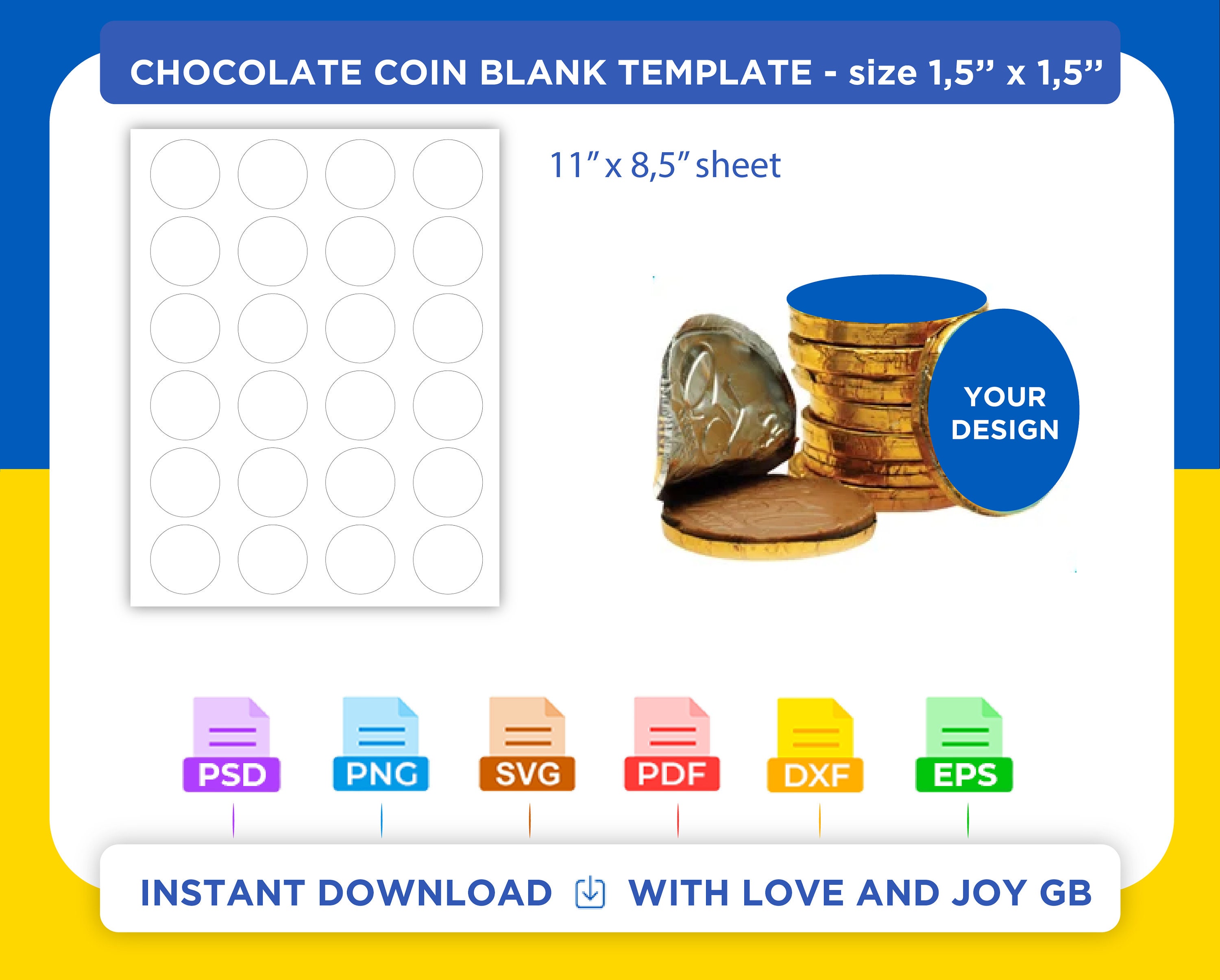 Coin Template For Kids