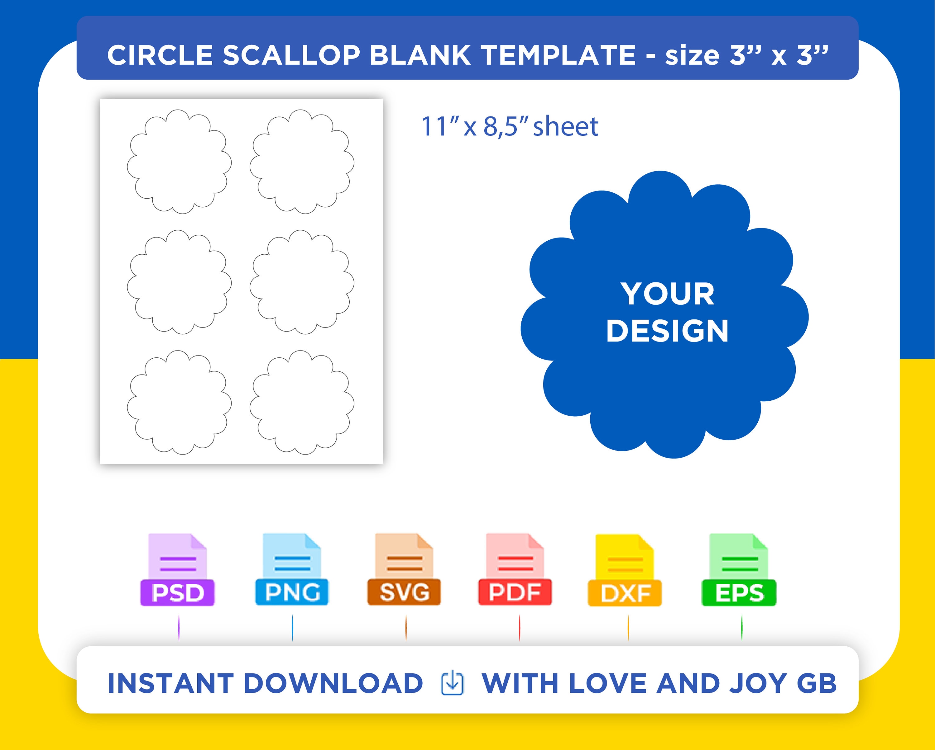 Scallop Circle Template