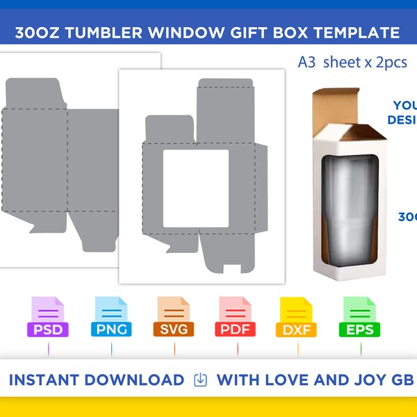Box Template - Etsy