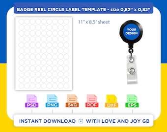 Circle Badge Reel Svg - Etsy