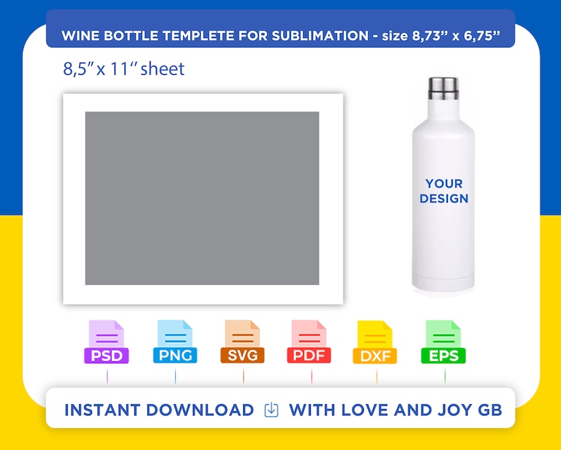 Wine Bottle Template Svg Png Dxf Eps Label Wrapper - Etsy