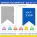 Pennant Flag Template, Svg, Png, Dxf, Eps, Label, Wrapper, Canva ...