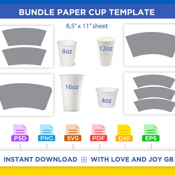 Cup Holder Template - Etsy