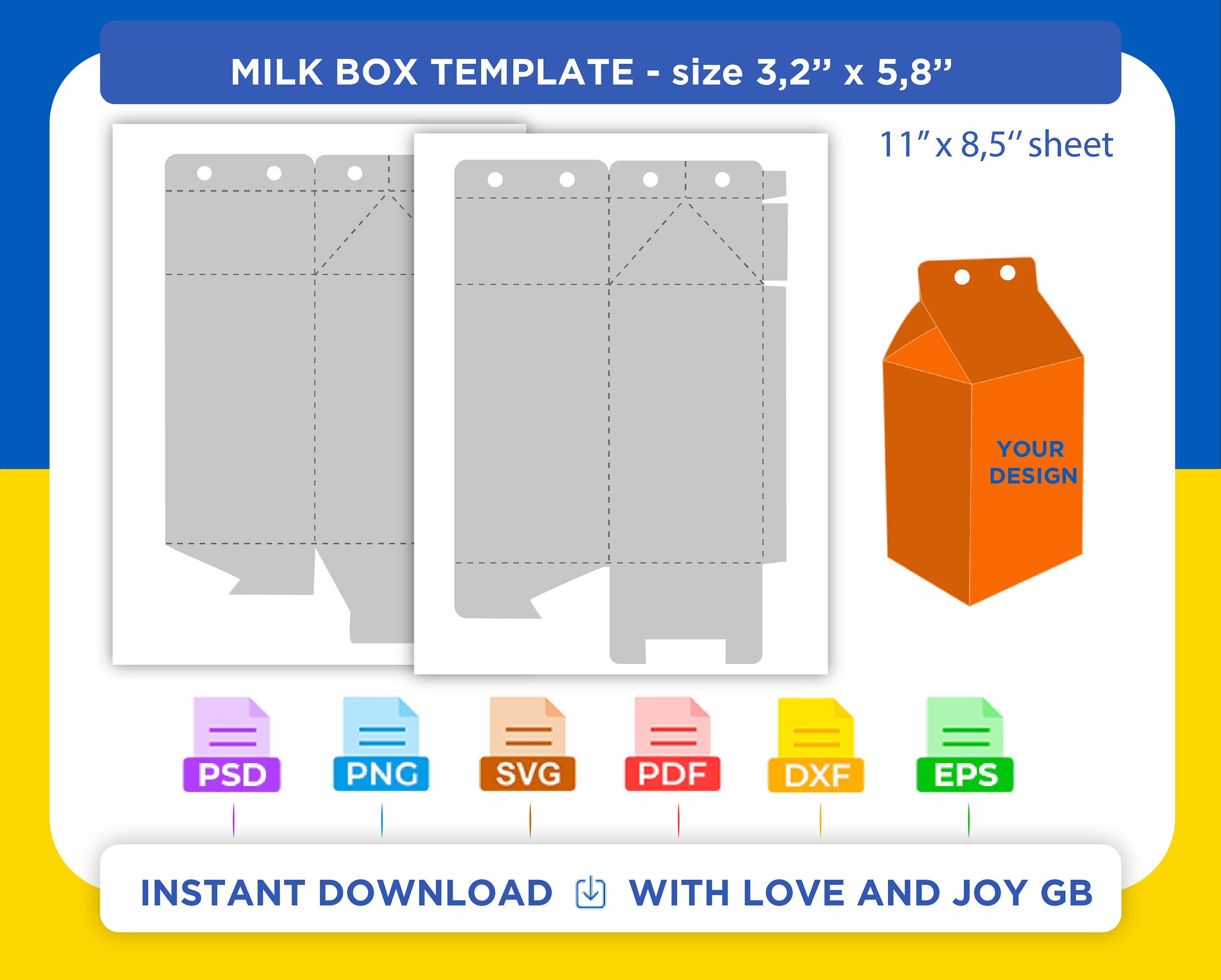 Milk Carton Template