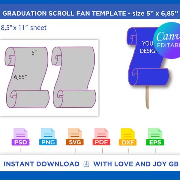 Graduation Scroll Svg - Etsy