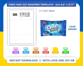 Oreo Template Svg - Etsy