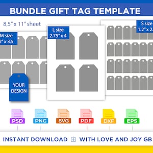 Bundle Tag Template Svg Png Dxf Eps Label Wrapper - Etsy