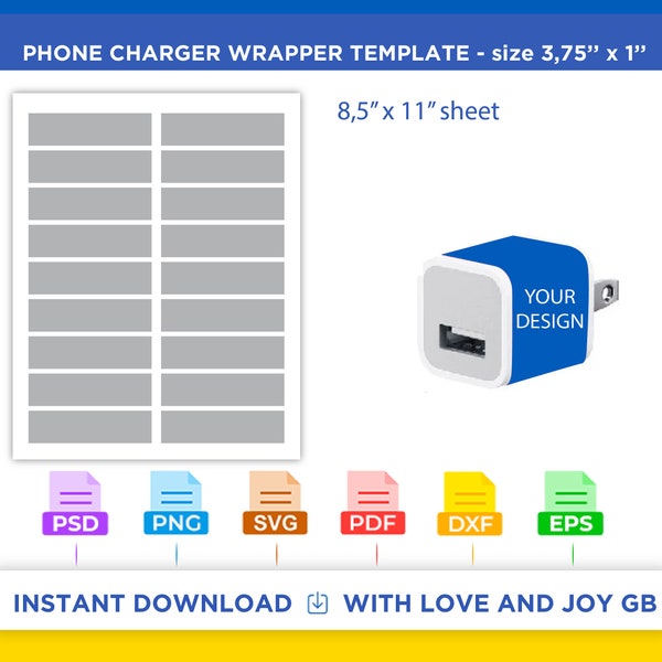 Phone Charger Wrapper Svg - Etsy