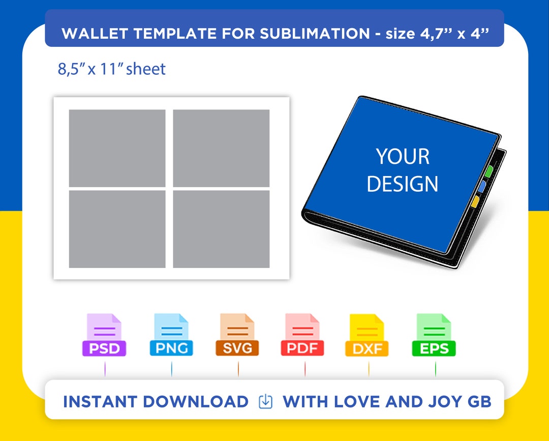 Bifold Wallet Template Svg Png Dxf Eps Label Wrapper - Etsy