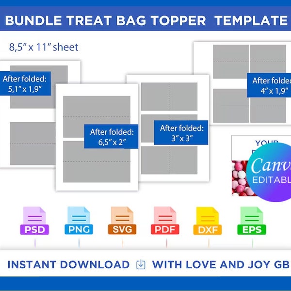 Treat Bag Toppers - Etsy