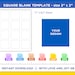 Square Blank Sticker Template, Svg, Png, Dxf, Eps, Label, Wrapper ...