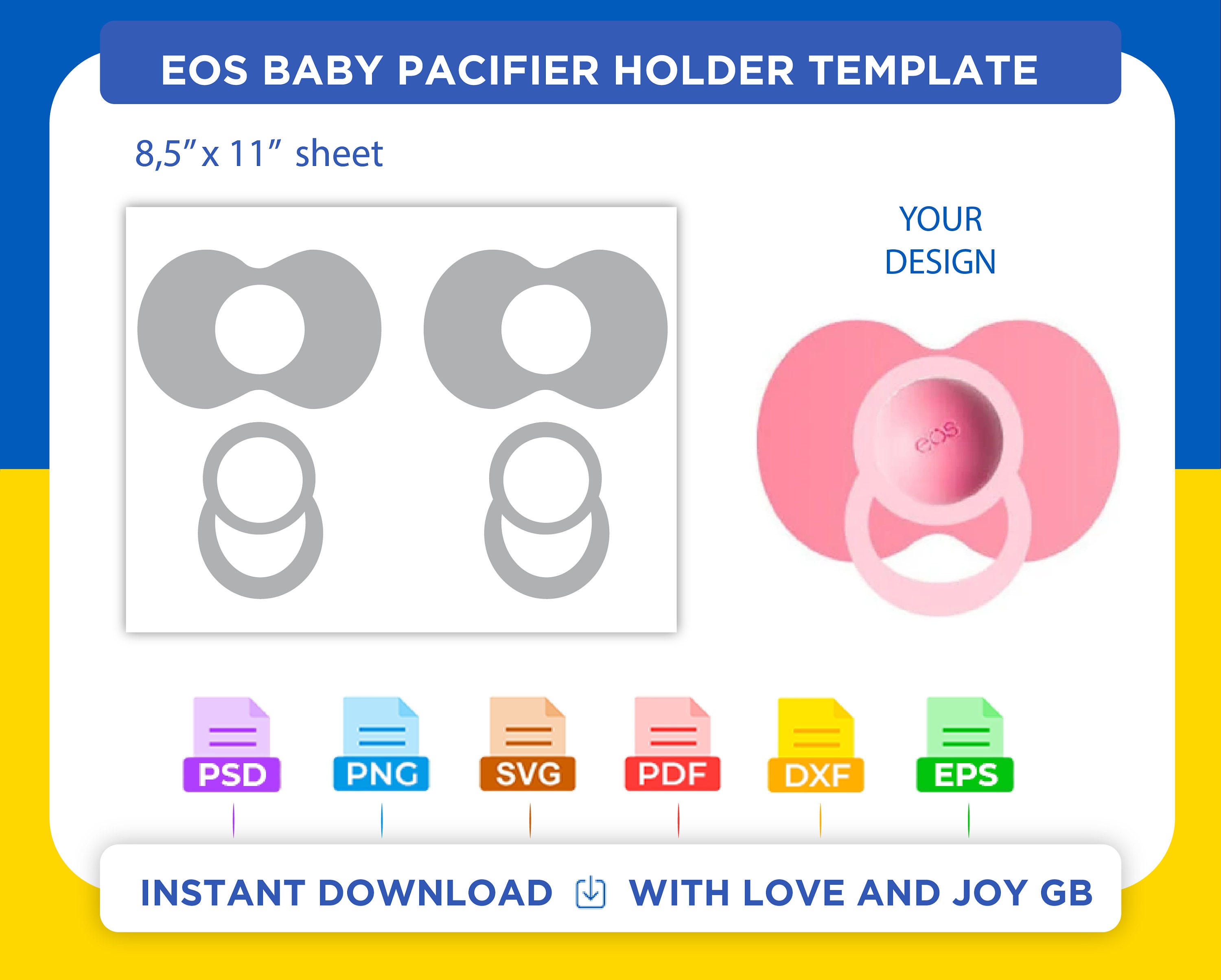 Baby Pacifier Template