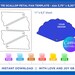 Foldable Fan Template, Svg, Png, Dxf, Eps, Canva, Label, Wrapper, Cut ...