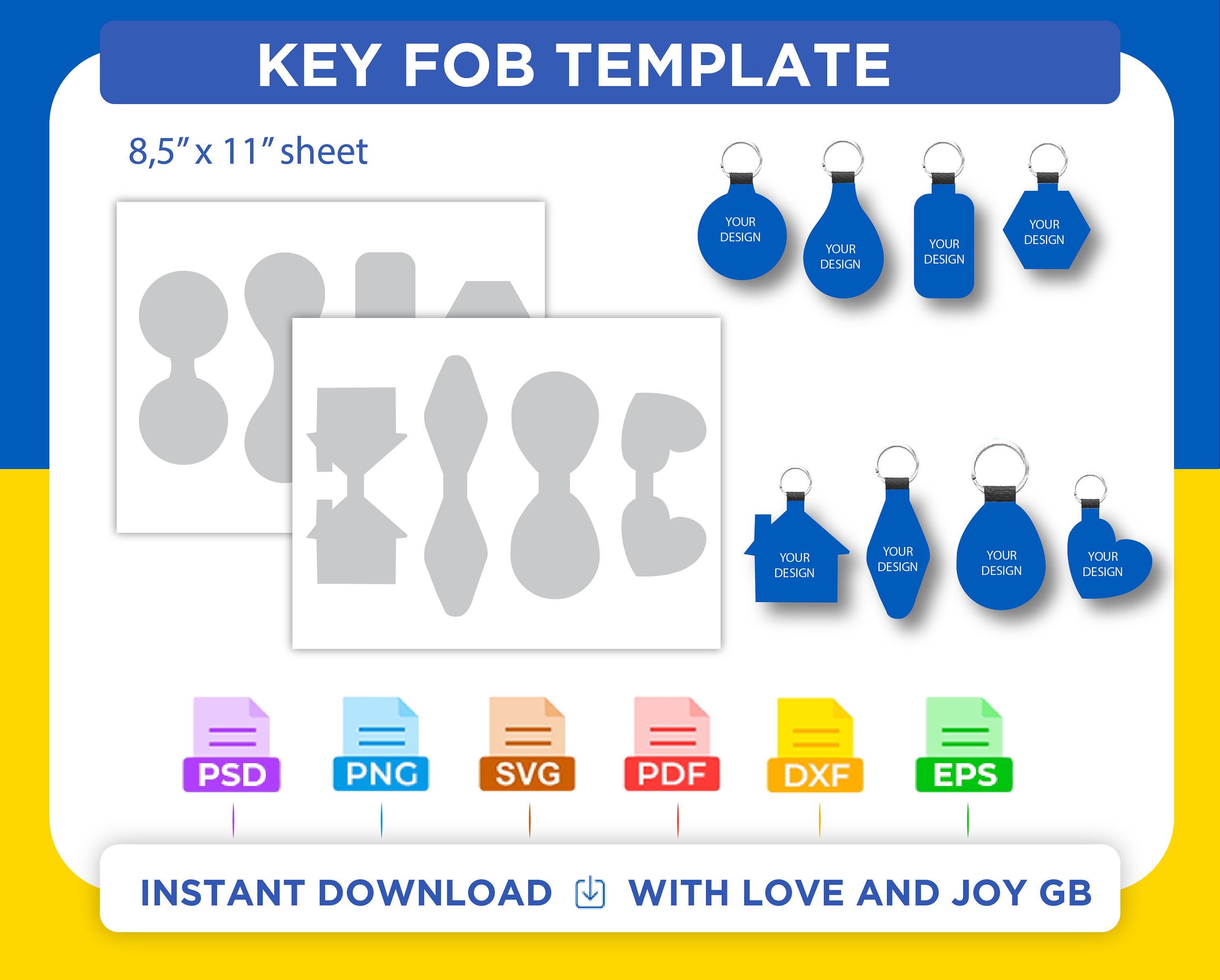 Bundle Key Fob Template Svg Png Dxf Eps Label Wrapper - Etsy Australia