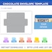 Chocolate Envelope Template Png Svg Dxf Eps Canva Label - Etsy