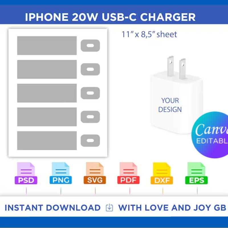 iPhone Charger Decal - Etsy