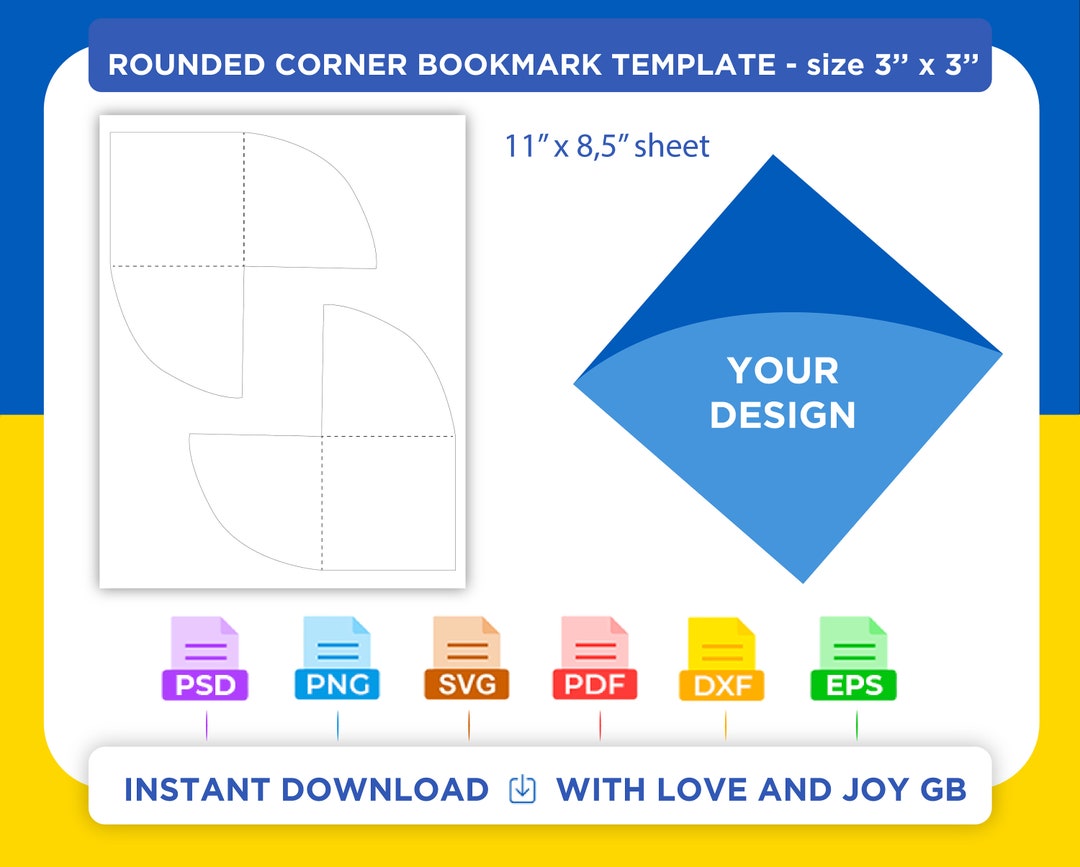 Rounded Corner Envelope Template Svg Png Dxf Eps Canva - Etsy Portugal