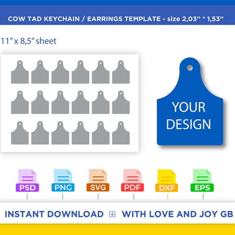 Cattle Tag Svg - Etsy