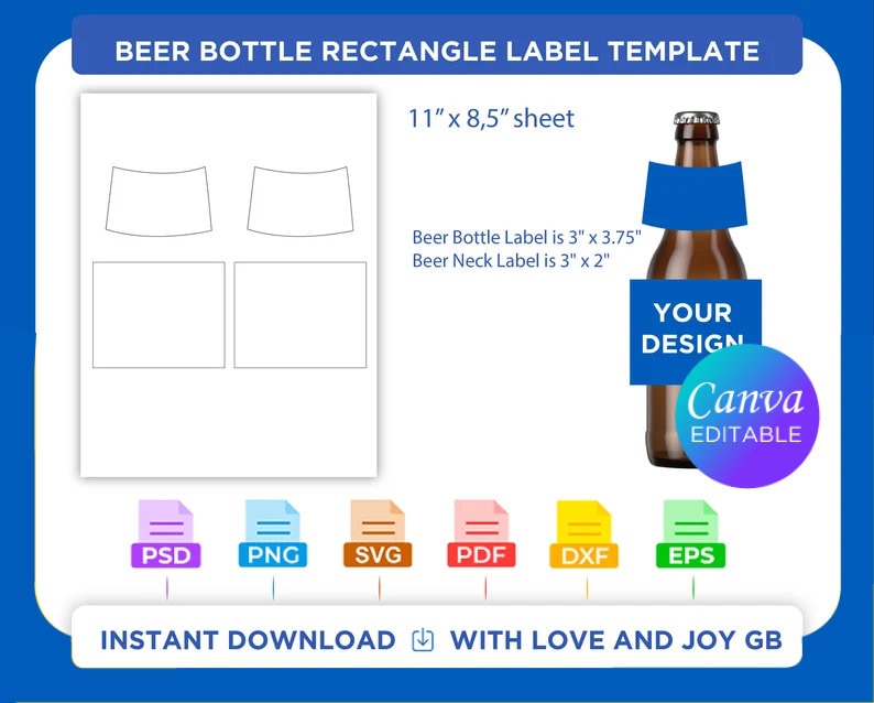 Blank Beer Label Template