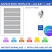 Napkin Ring Template, Svg, Png, Dxf, Eps, Label, Wrapper, Canva, Cricut ...