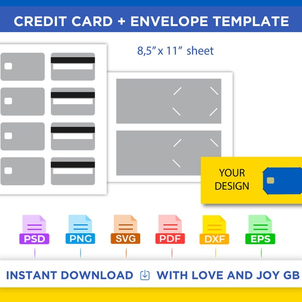 Credit Card Skin Svg - Etsy