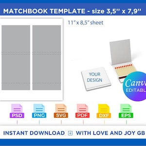 Fire Match Book Box Template, Svg, Png, Dxf, Eps, Label, Wrapper, Canva ...