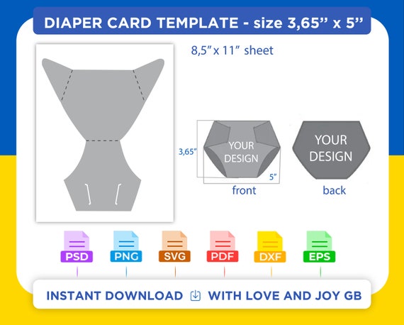 Diaper Envelope Template