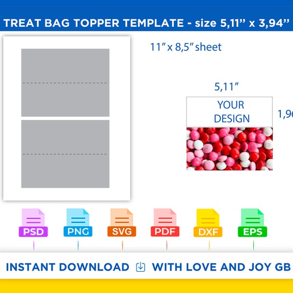 Treat Bag Toppers - Etsy